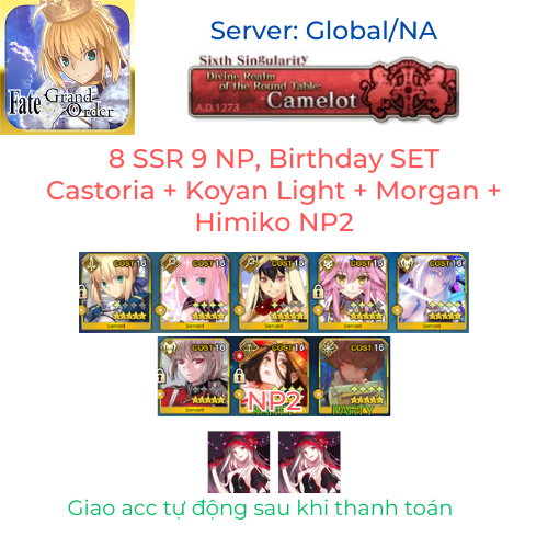 [#1042] [NA] [Starter] 8 SSR 9 NP, Castoria + Koyan Light + Morgan ...