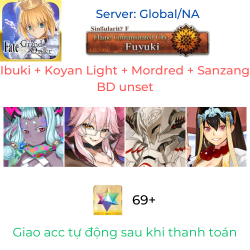 [#IBK23] [NA] [Starter] Ibuki Douji + Koyan Light + Mordred + Sanzang - HM Alter Shop