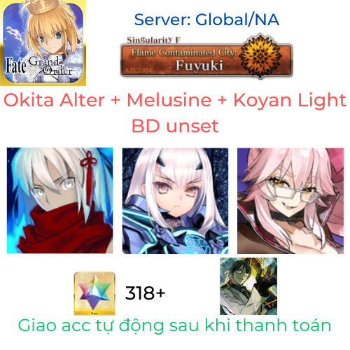 [#OKA11] [NA] [Starter] Okita Alter + Melusine + Koyan Light - HM Alter ...
