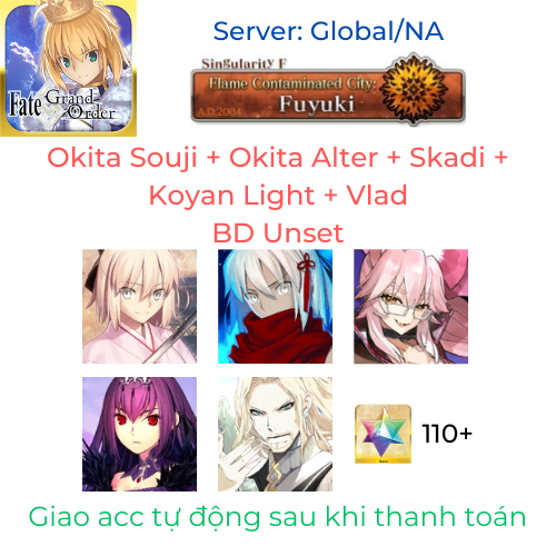[#OKA12] [NA] [Starter] Okita Alter + Okita + Skadi + Koyan Light ...