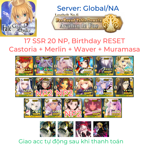 [#1165] [NA] [Endgame] 17 SSR 20 NP, Castoria + Merlin + Waver ...
