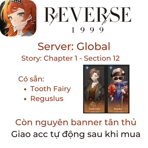 [#6] [Global] [Starter] Reverse: 1999 Global 3 - Tooth Fairy + Regulus - HM Alter Shop