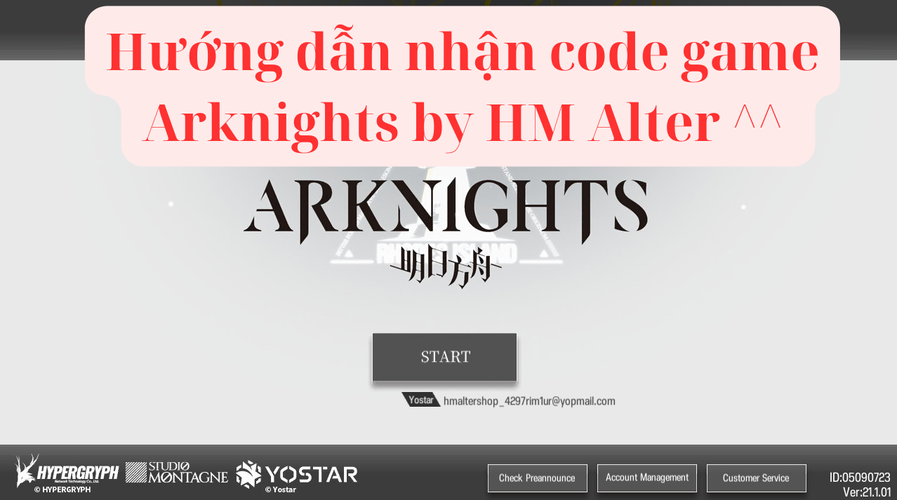 Hướng dẫn đăng nhập và đổi bind game Arknights máy chủ quốc tế - HM ...