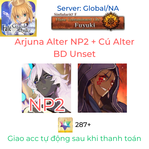 [#AJA14] [NA] [Starter] Arjuna Alter NP2 + Cú Alter - HM Alter Shop