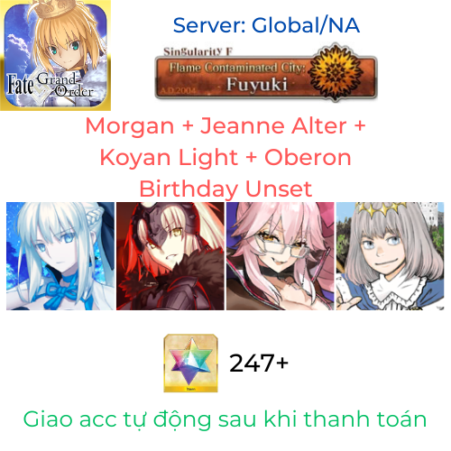 [#MOG154] [NA] [Starter] Morgan + Jeanne Alter + Koyan Light + Oberon - HM Alter Shop