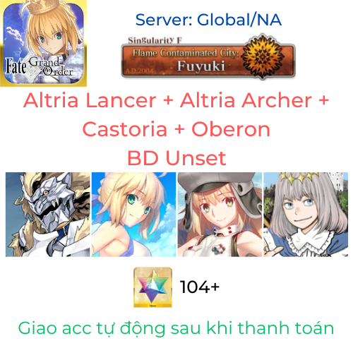 [#ATL5] [NA] [Starter] Altria Lancer + Altria Archer + Castoria + Oberon - HM Alter Shop