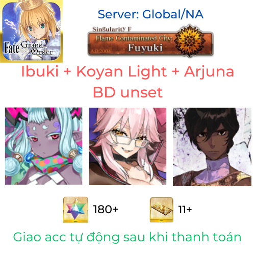 [#IBK33] [NA] [Starter] Ibuki Douji + Koyan Light + Arjuna - HM Alter Shop