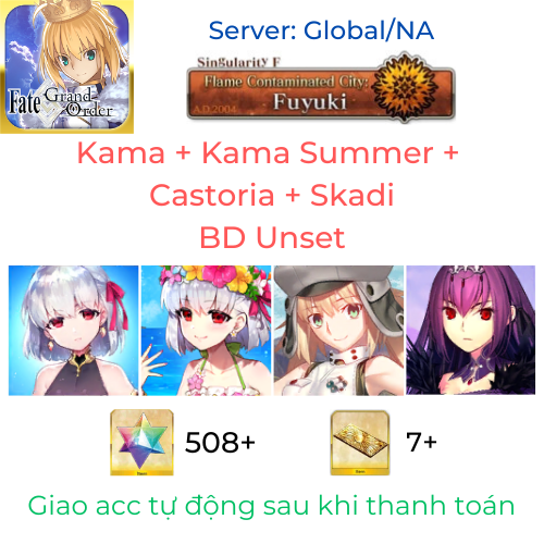 [#KAA40] [NA] [Starter] Kama + Kama Summer + Castoria + Skadi - HM ...