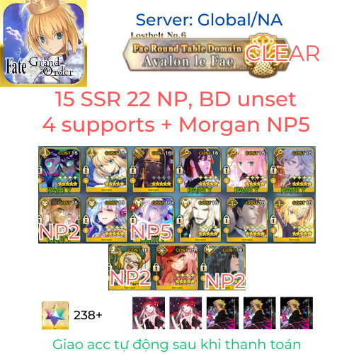 [#1267] [Endgame] 15 SSR 22 NP, 4 supports + Morgan NP5, BD unset - HM Alter Shop
