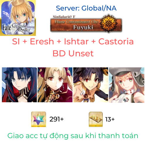 [#SIR41] [NA] [Starter] Space Ishtar + Eresh + Ishtar + Castoria - HM Alter Shop