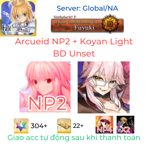 [#ACD99] [NA] [Starter] Arcueid NP2 + Koyan Light - HM Alter Shop