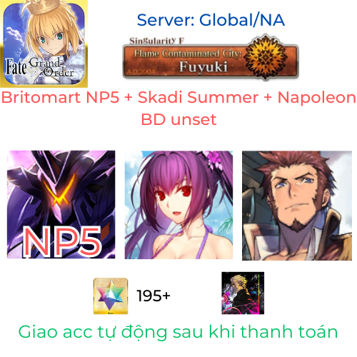 [#BRI8] [NA] [Starter] Britomart NP5 + Skadi Summer + Napoleon - HM ...