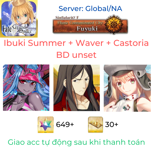 [#IBB99] [NA] [Starter] Ibuki Summer + Castoria + Waver - HM Alter Shop