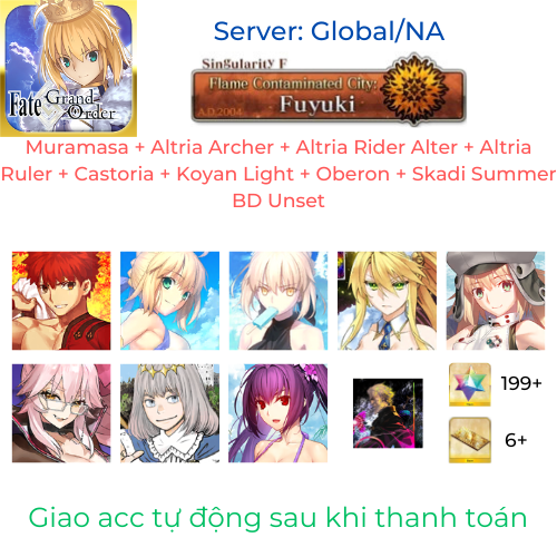 [#MUR62] [NA] [Starter] Senji Muramasa + Altria Archer + Altria Rider ...