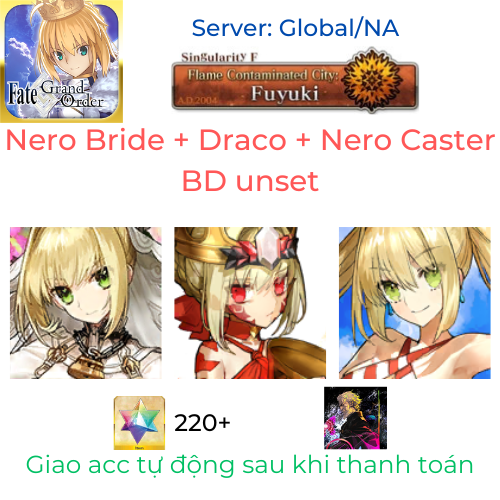 [#NEB24] [NA] [Starter] Nero Bride + Nero Caster + Draco - HM Alter Shop
